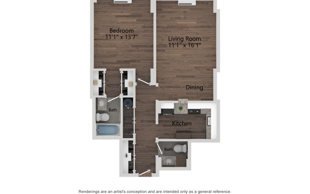 One Bath / One & Half Bath '02 | Available efficiency, studio, one, and ...